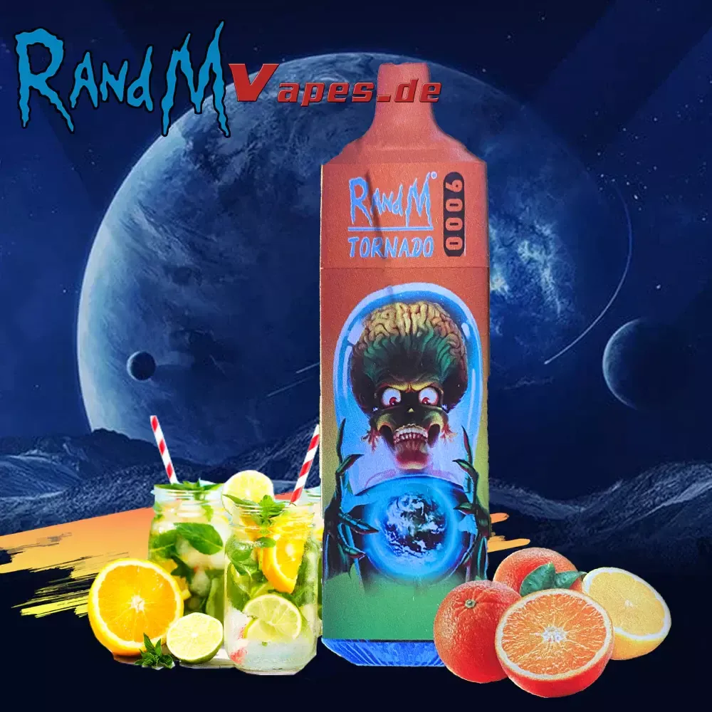 Оригинальный RandM Tornado 9000 Lemon Lime 5% nic в Нидерландах ...